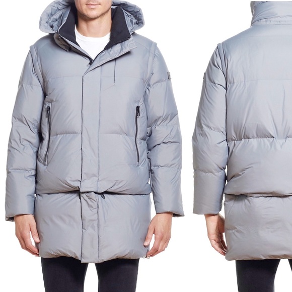 Tumi | Jackets & Coats | Tumi Charcoal Grey System 3 In Convertible Down Puffer Coat | Poshmark